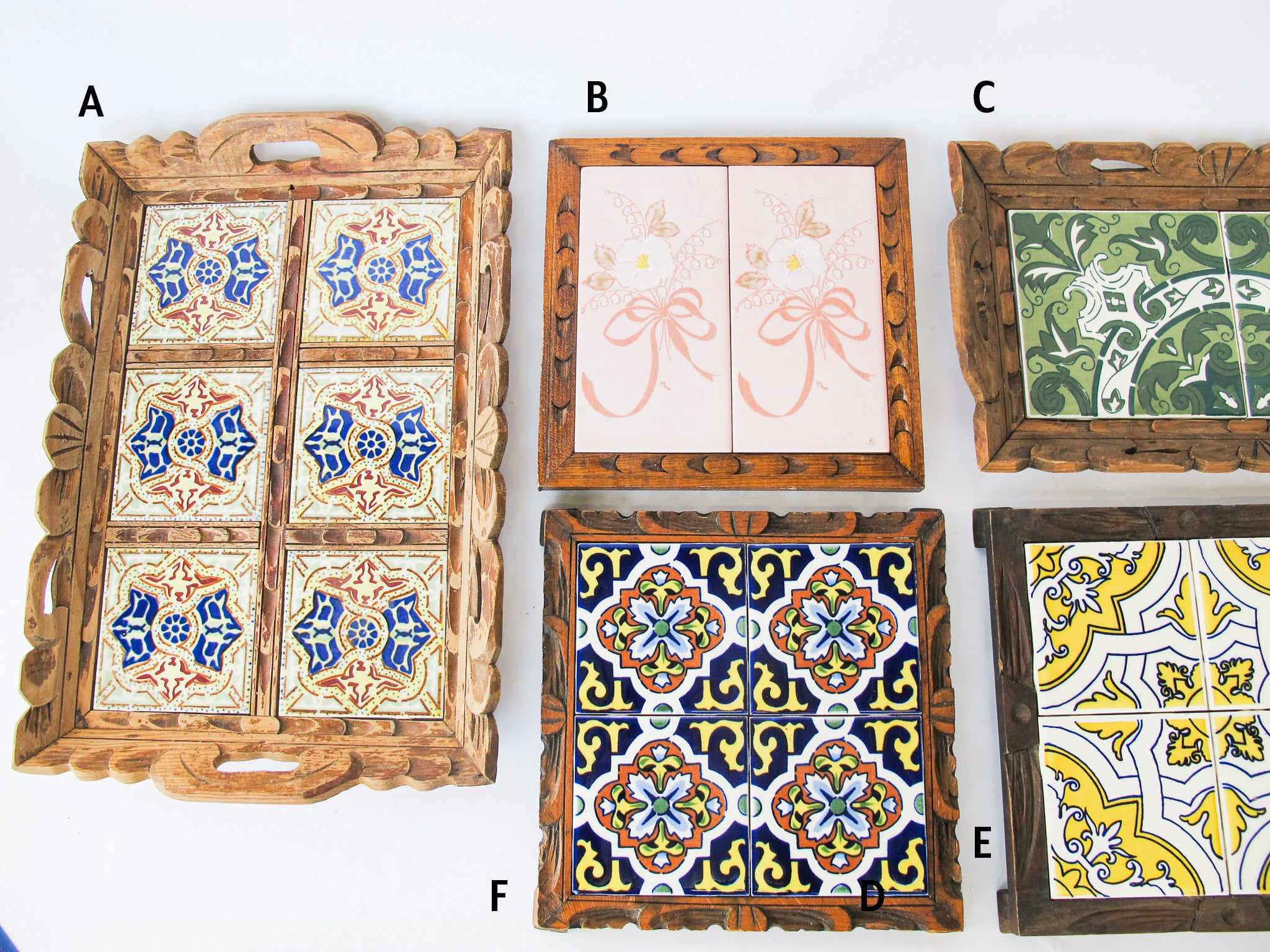 Mexican Tile Tivets and Trays Vintage (Sold Separately) – Portland Revibe