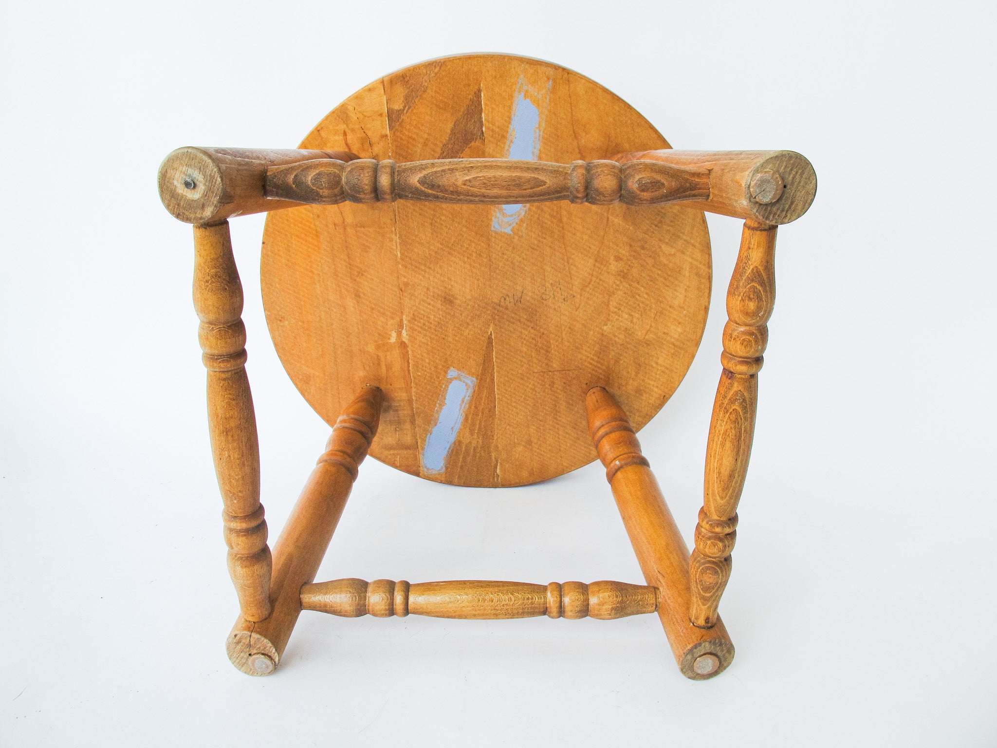 Solid Wood Round Stool – Portland Revibe